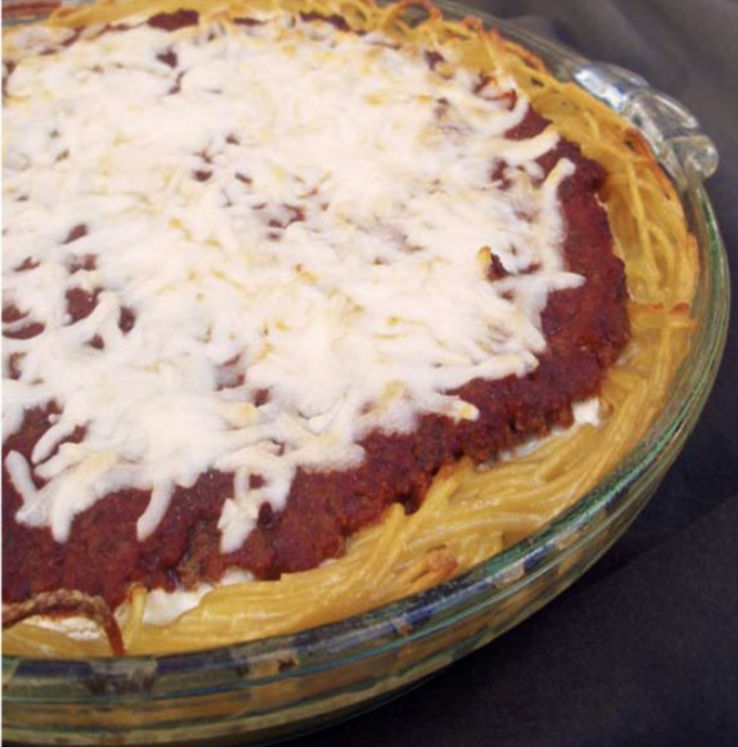 Spaghetti Pie Recipe with Cottage Cheese | Money Saving Mom®
