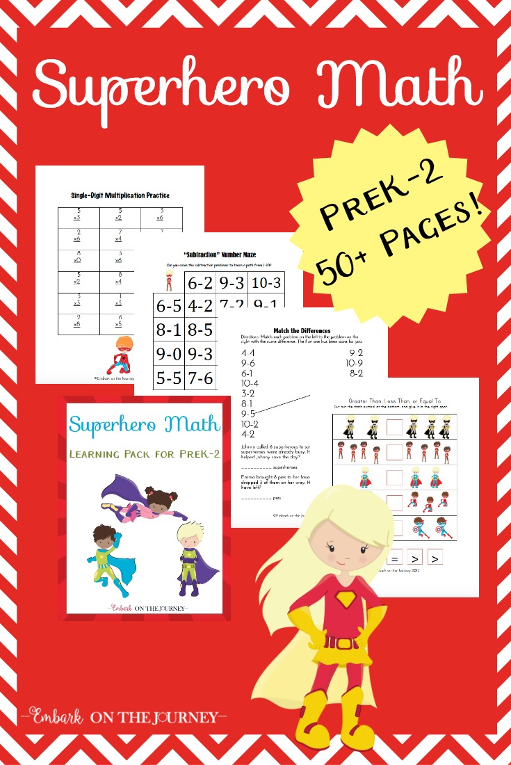 download-a-free-superhero-math-printable-pack | Money Saving Mom®