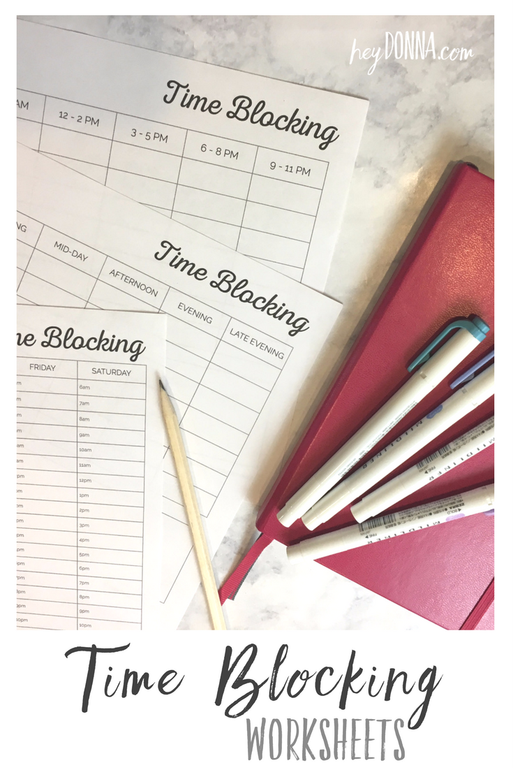Time-Blocking-Worksheets | Money Saving Mom®