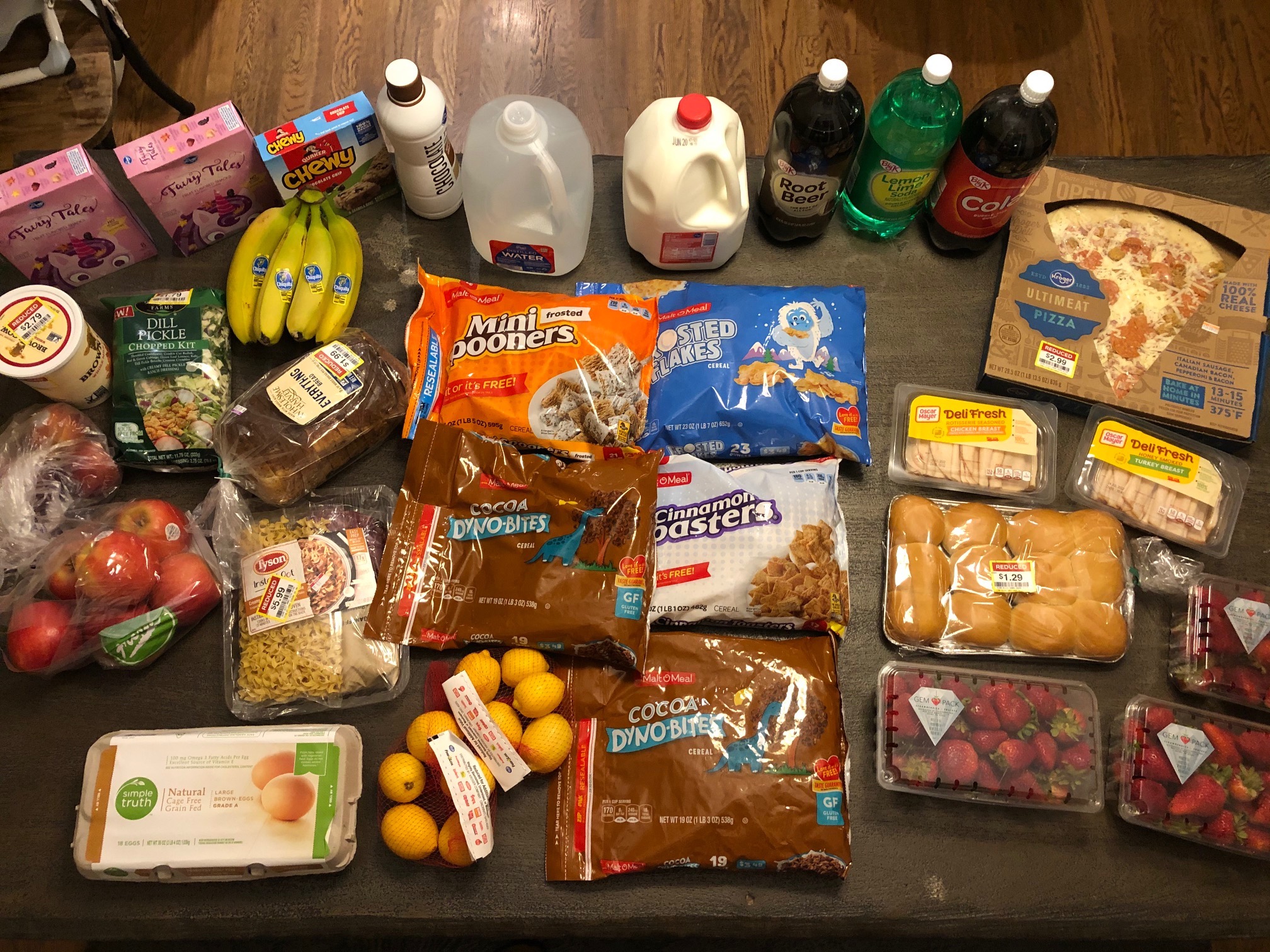 Last Week's $61 Kroger Shopping Trip (+ our menu for this week) | Money ...