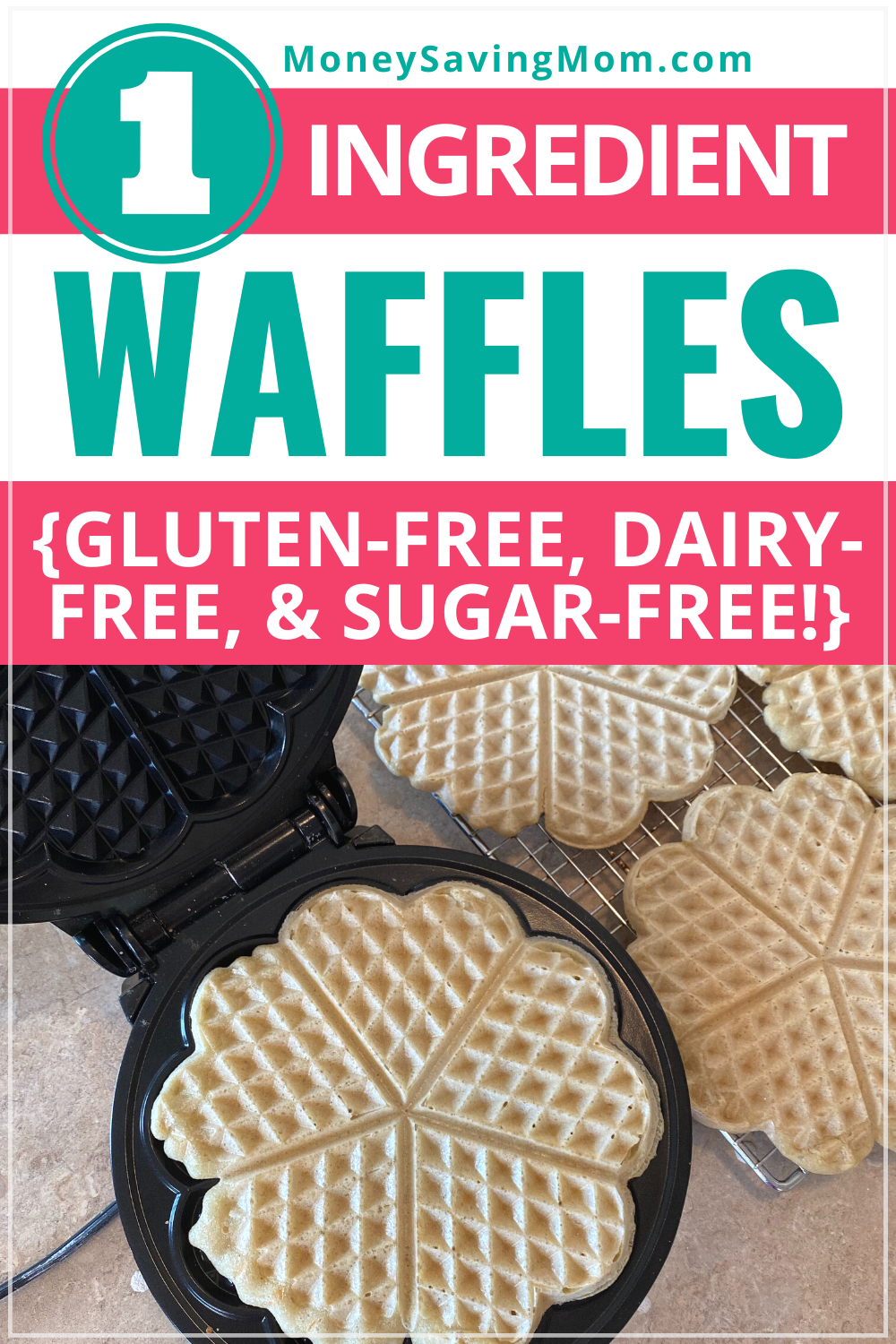 One Ingredient Gluten Free Dairy Free Waffles | Money Saving Mom®