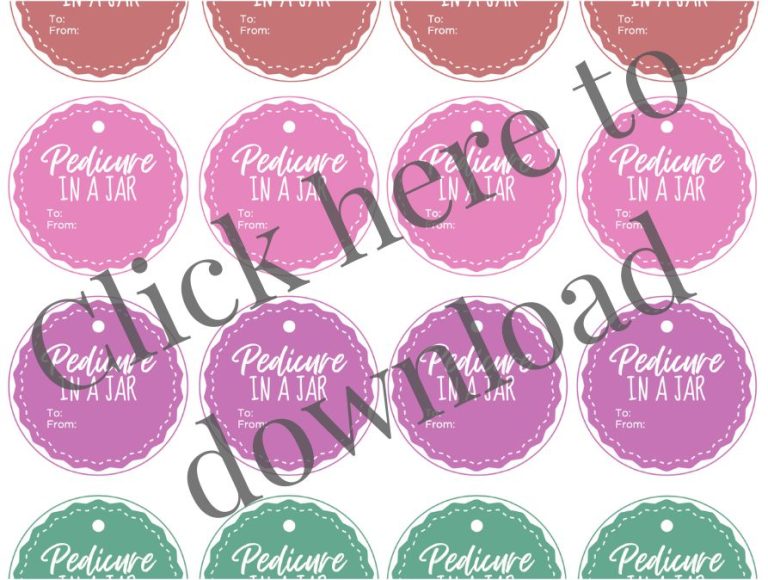 DIY Pedicures In A Jar + Free Printable Gift Tags! | Money Saving Mom®