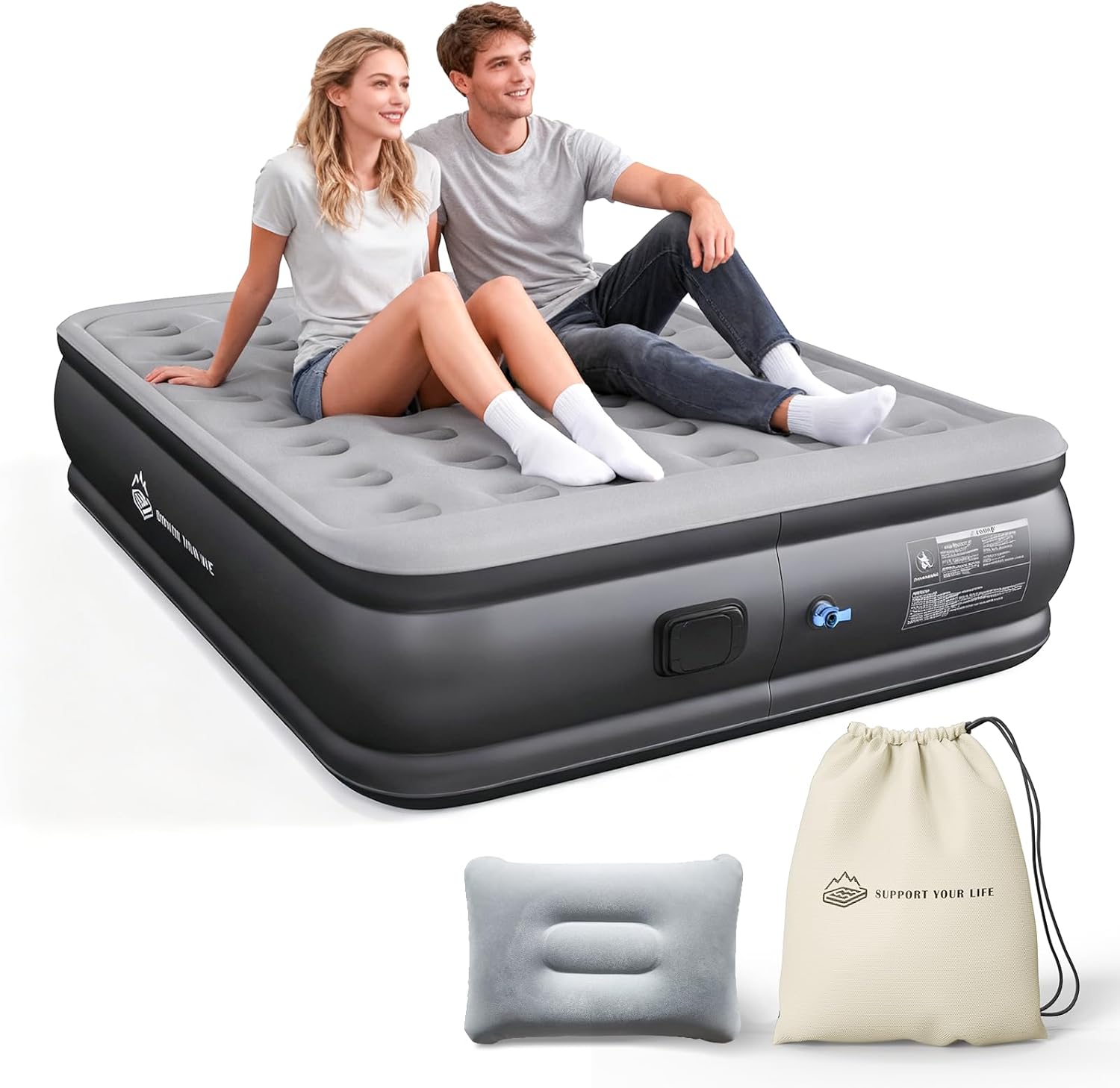 Queen Air Mattress with Built in Pump only $39.99 shipped! | Money ...