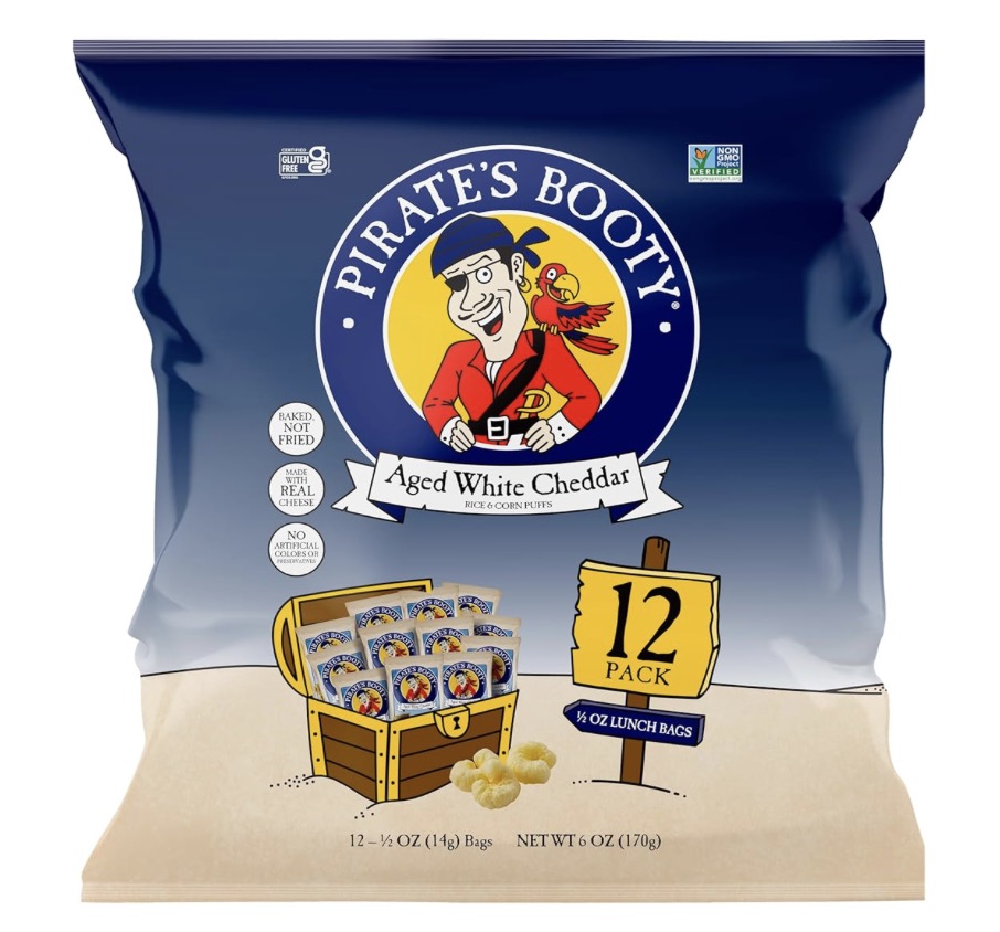 Pirate's Booty Aged White Cheddar Cheese Puffs, 12 pack only $4.54 ...