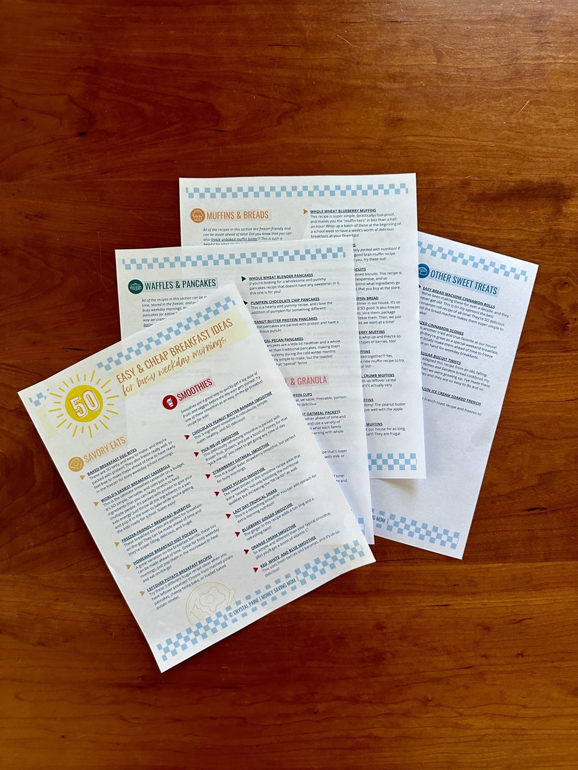 FREE Printable: 50 Cheap & Easy Breakfast Ideas for Busy Weekday ...