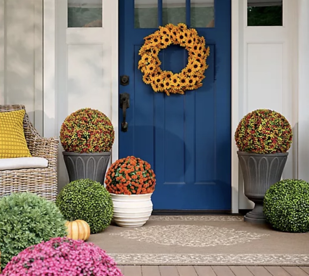 *HOT* Oversized Harvest Faux Mum Spheres (Set of 2) only $41.48 shipped ...