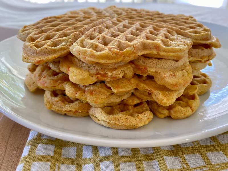 Carrot Cake Waffles | Money Saving Mom®