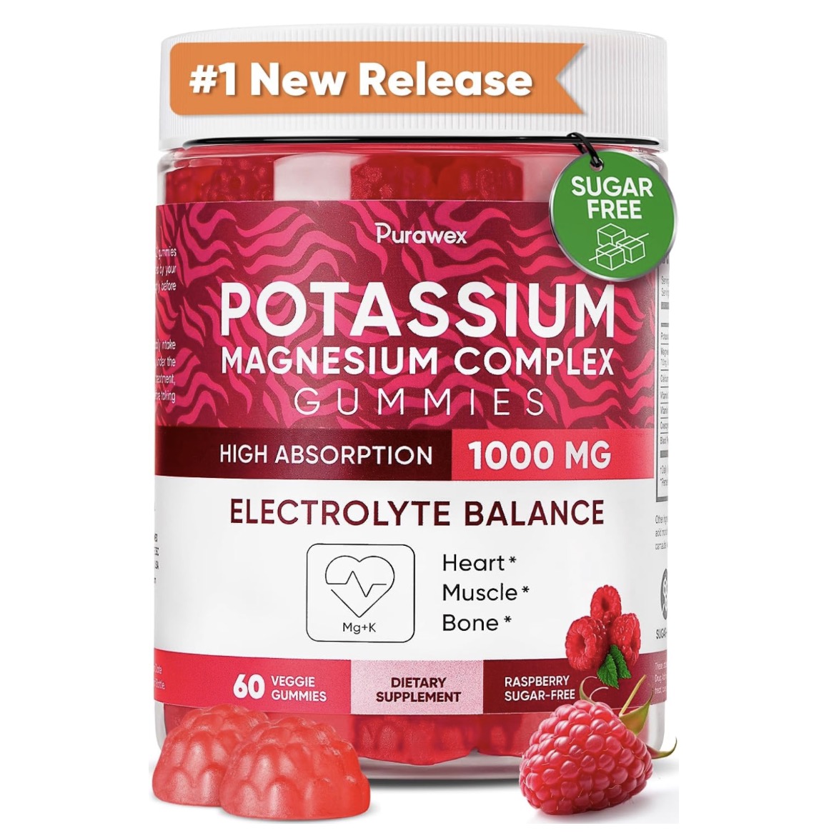 Potassium Citrate Magnesium Complex Gummies, 60 count only $14.97 ...