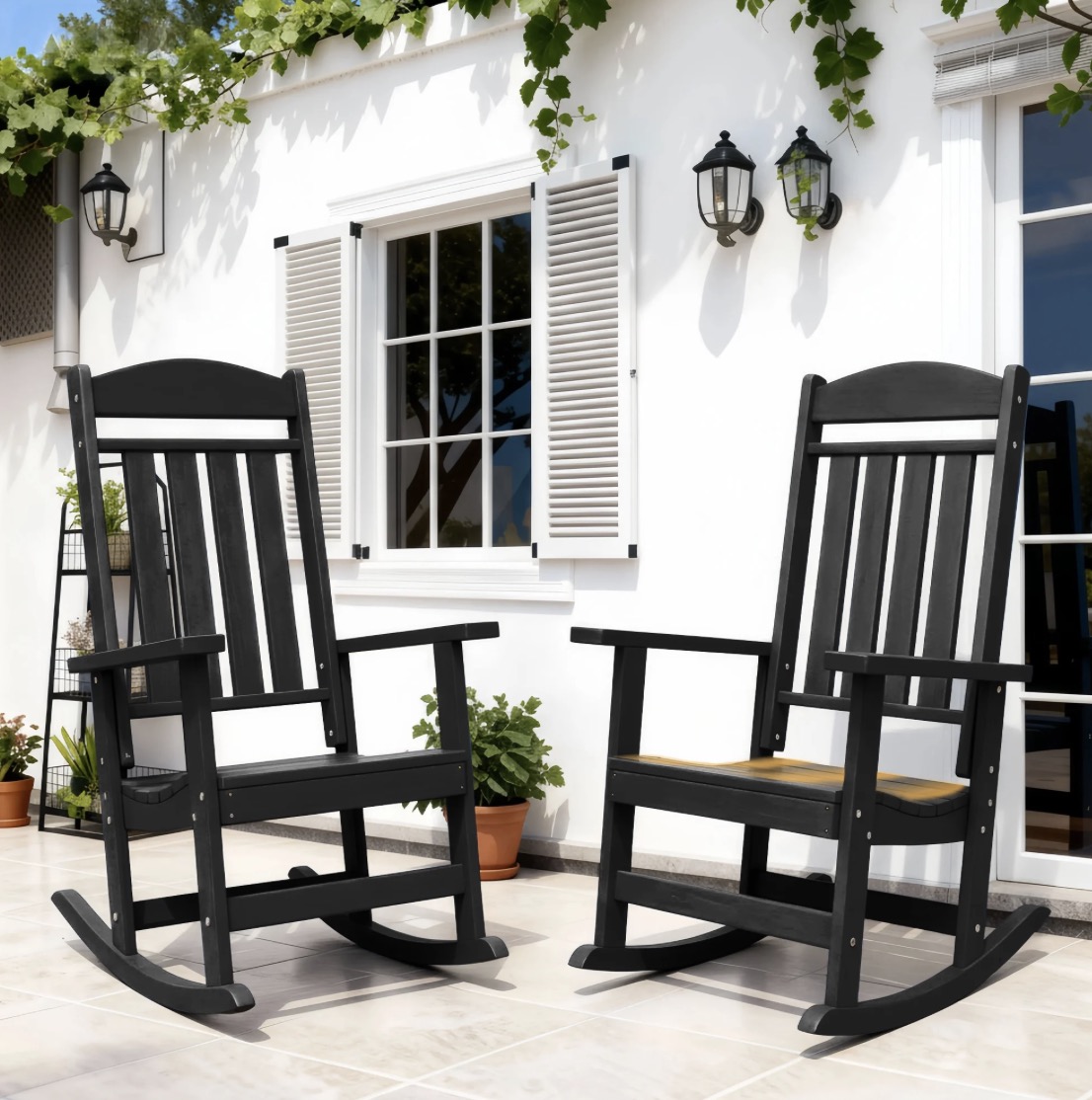 *HOT* Patio Slat Rocking Chairs (2 Pack) only $179.99 shipped! | Money ...
