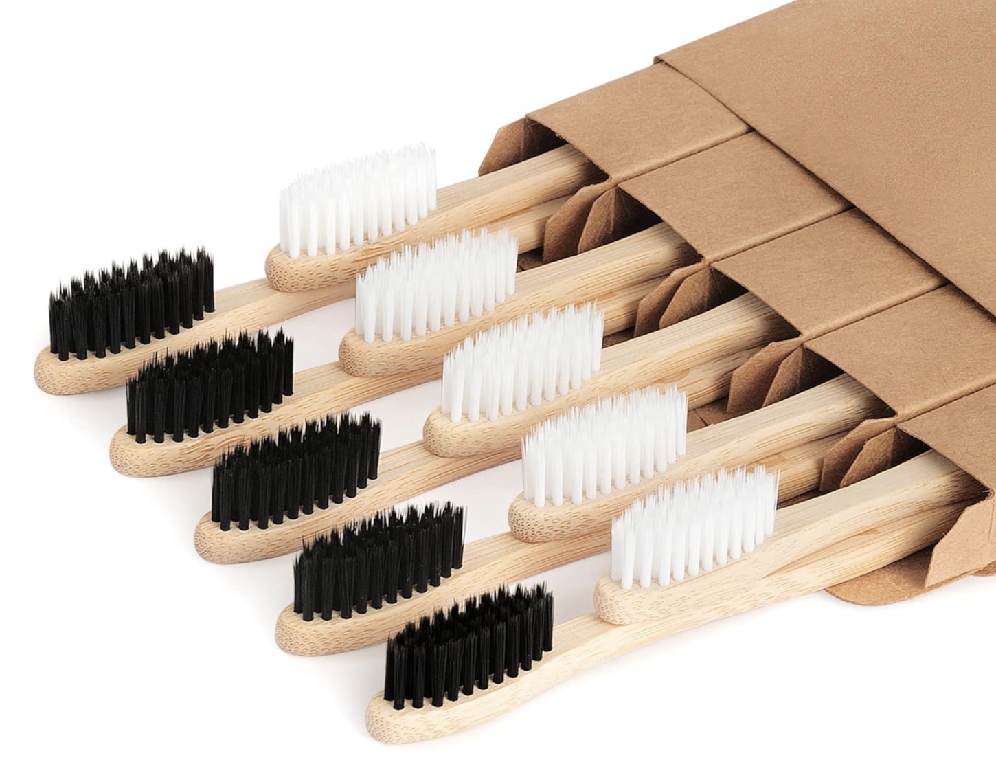 Bamboo Natural Toothbrushes (10 Pack) only $5.19 shipped! | Money ...