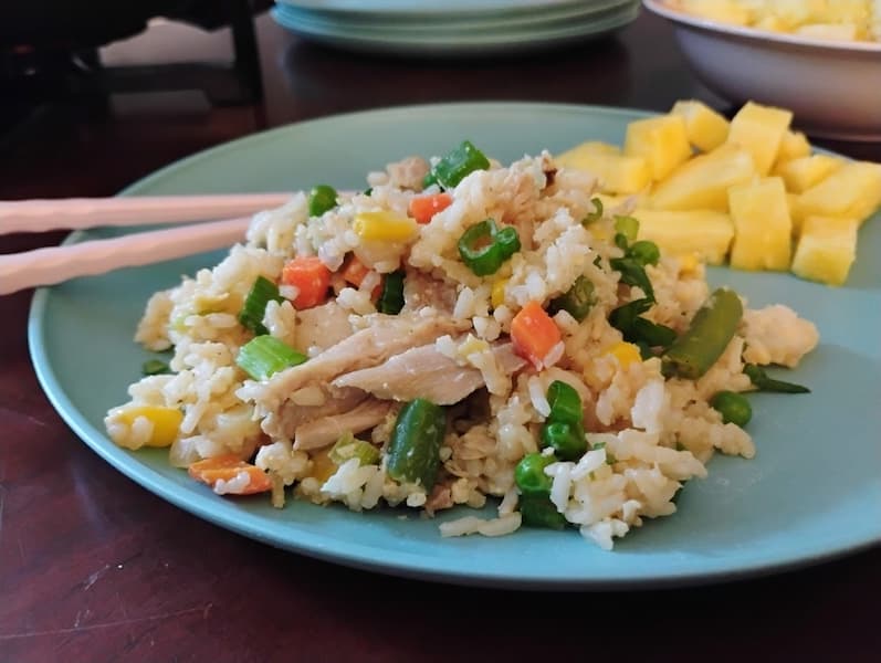 Chicken Fried Rice ($10 Family Dinner Idea) | Money Saving Mom®