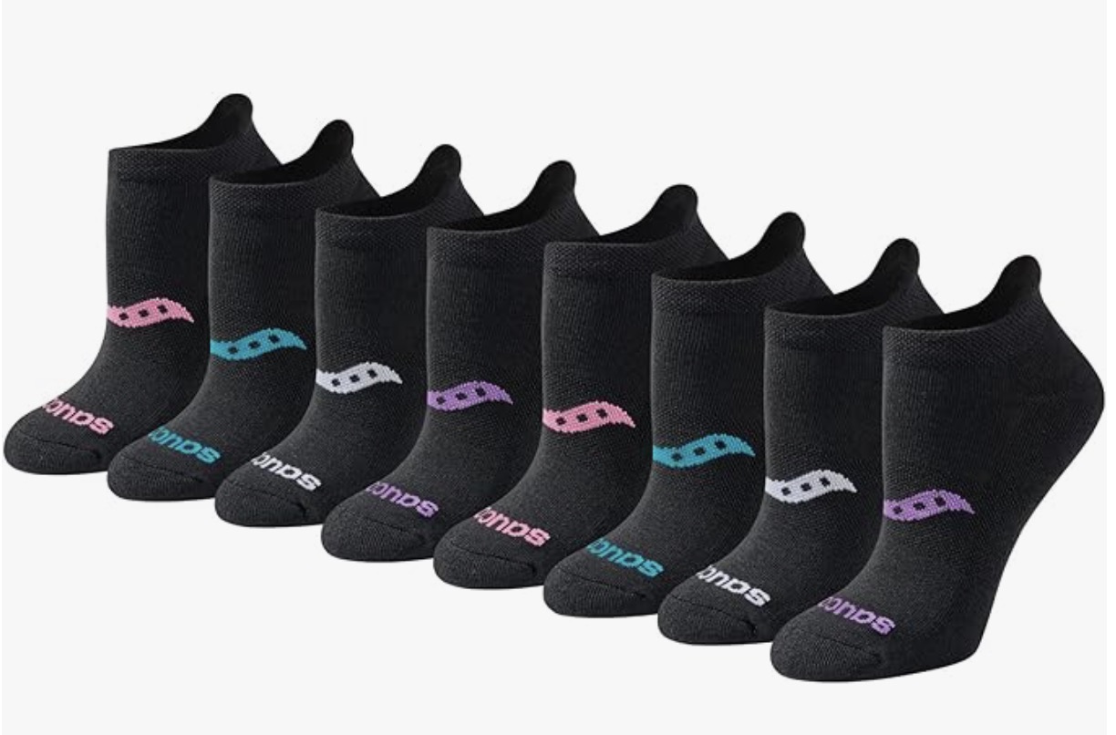 Saucony Women's RunDry Performance Socks (8 pairs) only $6.98! | Money ...