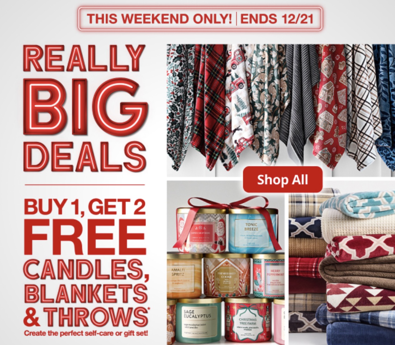 Buy One, Get Two Free Candles, Blankets, and Throws at JCPenney ...