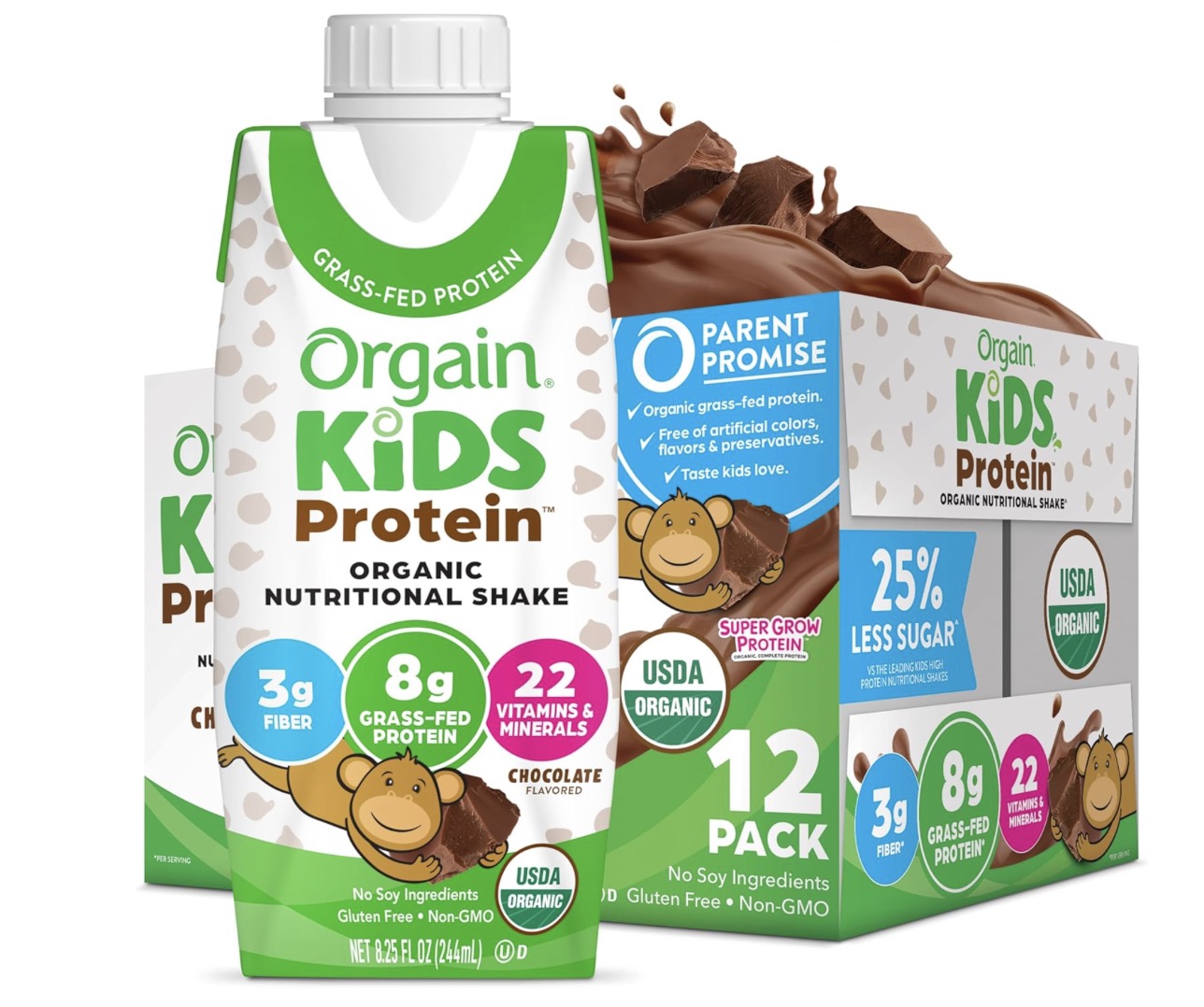 *HOT* Orgain Organic Kids Nutritional Protein Shake, 12 count only $10. ...