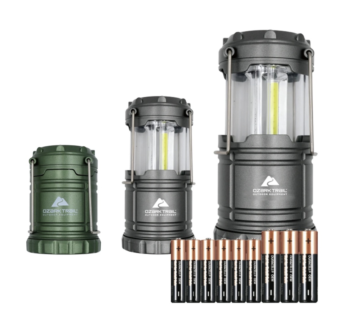 Ozark Trail LED Camping Lanterns (3 Pack) with Batteries only $22.96 ...