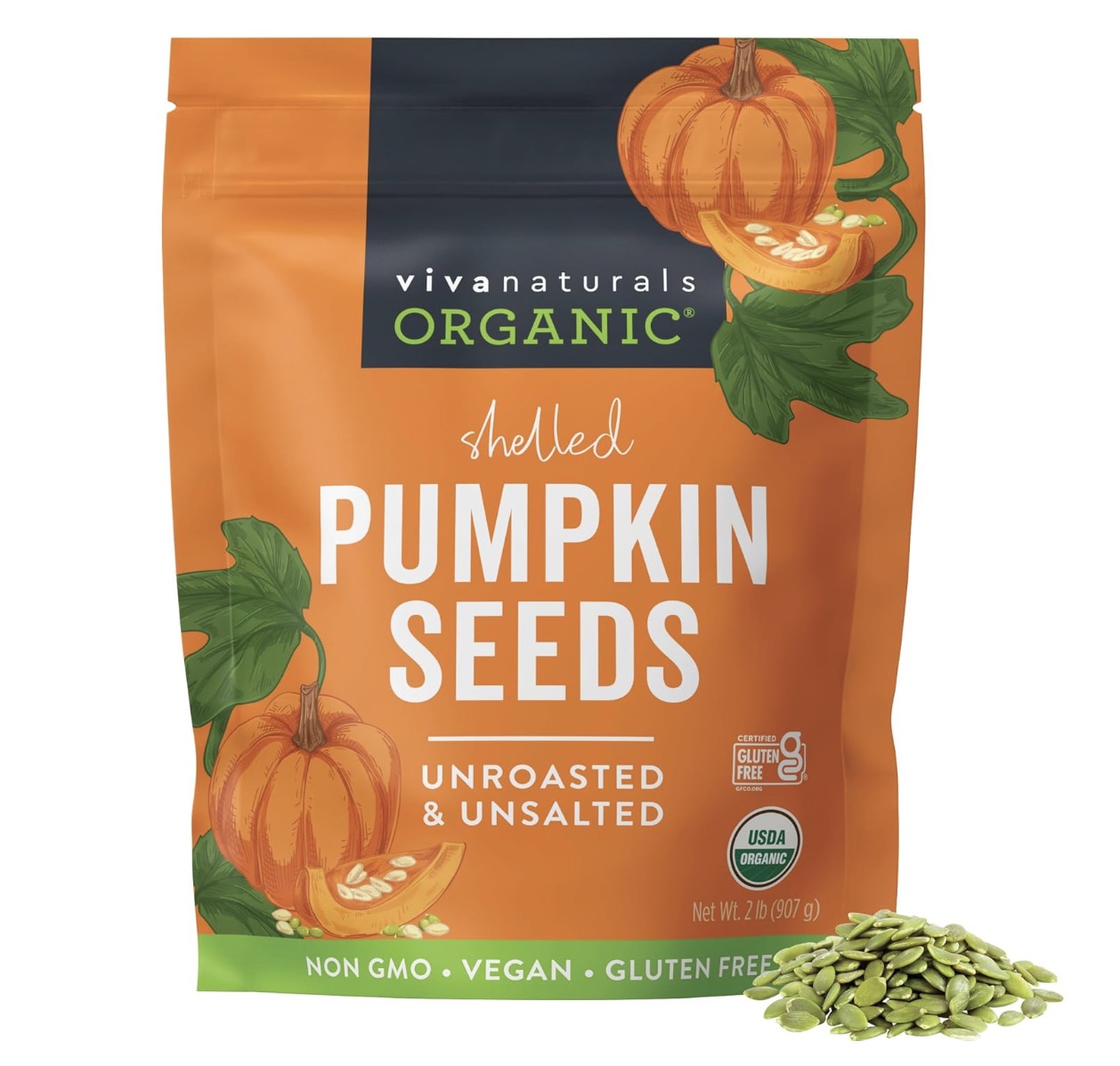 Viva Naturals Organic Pumpkin Seeds, 2 lbs only $12.79 shipped! | Money ...
