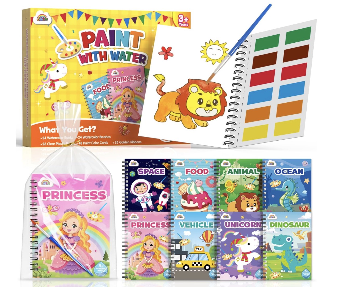 Mini Water Coloring Books (24 count) only $11.99 {Valentine's Day Gift ...