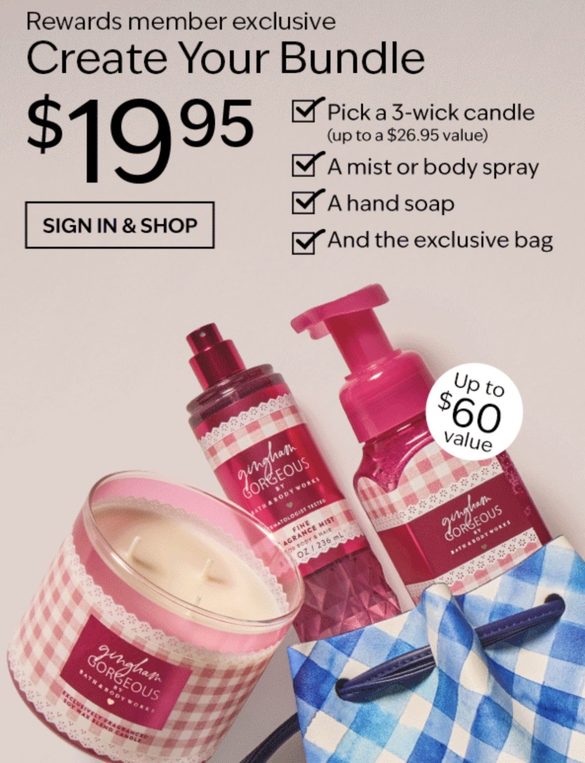 Bath & Body Works: Create Your Own 3-Piece Gift Bundle only $19.95 ...