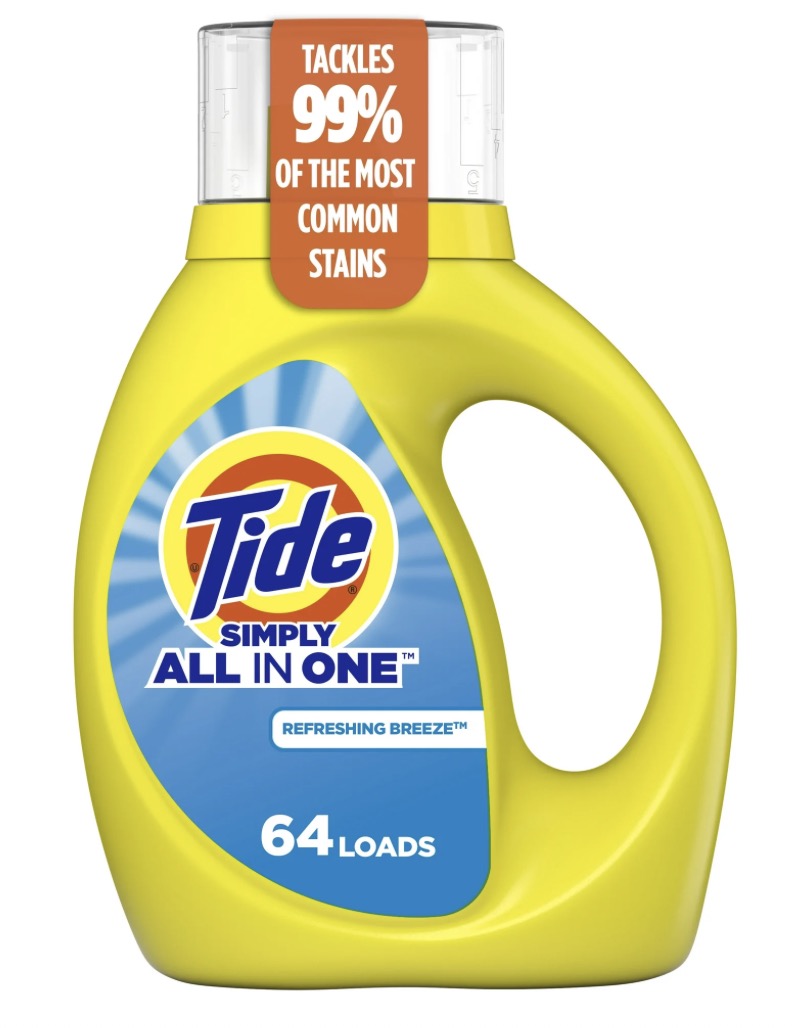 Tide Simply Liquid Laundry Detergent, 64 loads only $3.24 after Walmart ...