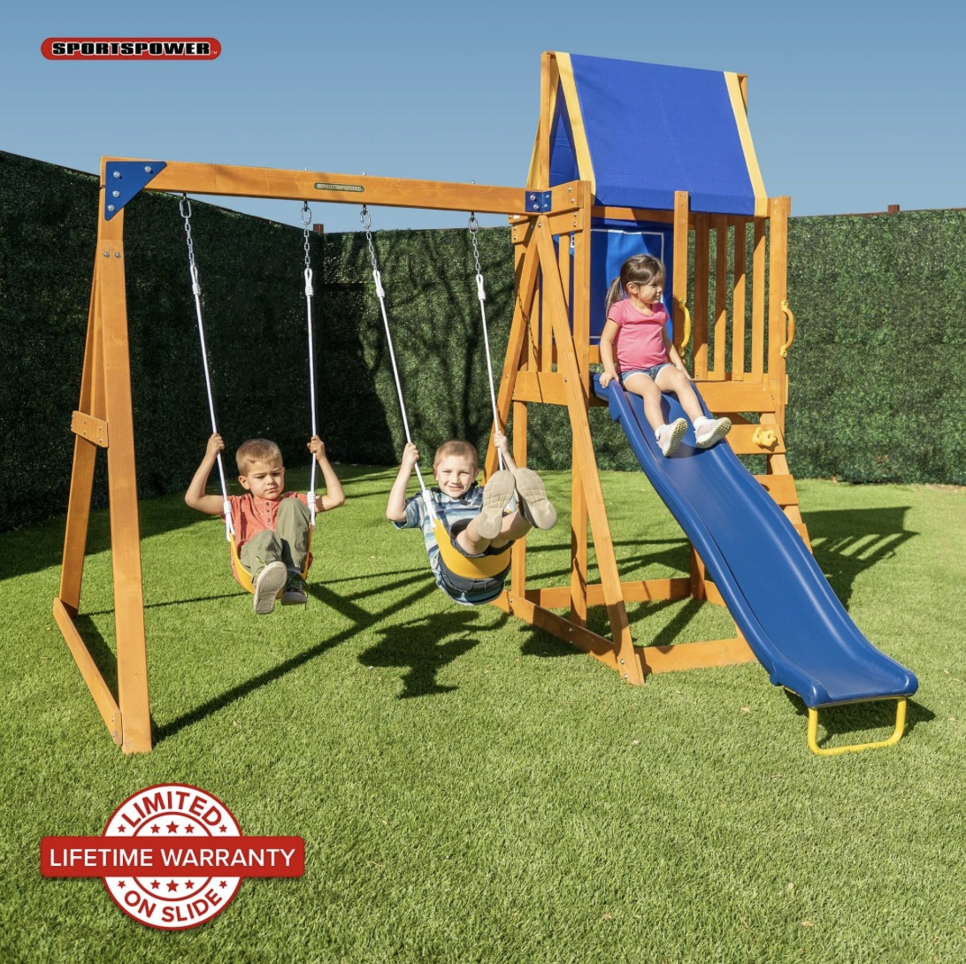 Sportspower Amelia Wooden Swing Set only $299 shipped, plus more ...